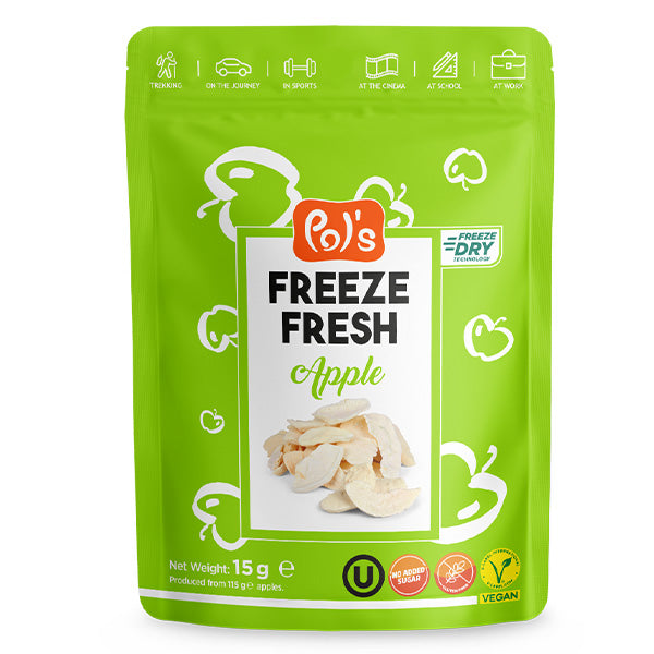 Apple Freeze-Dried Fruit Snacks | Pol's Freeze Fresh- 15g – Mahdina